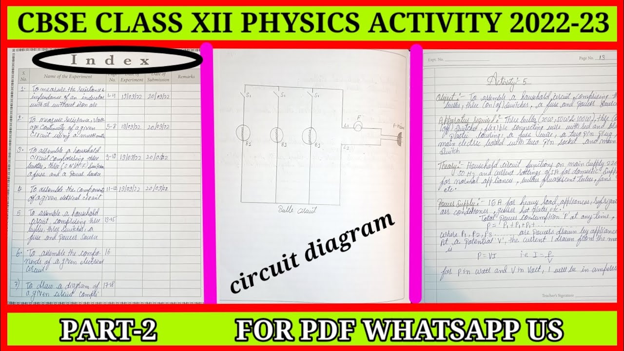 CBSE 2022-23 Class 12 Handwritten Physics Activity Copy || Act. From 5 ...