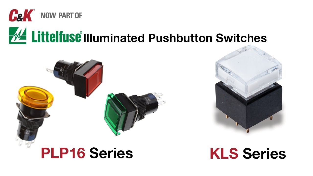 C&K PLP & KLS Series - Illuminated Pushbuttons - YouTube
