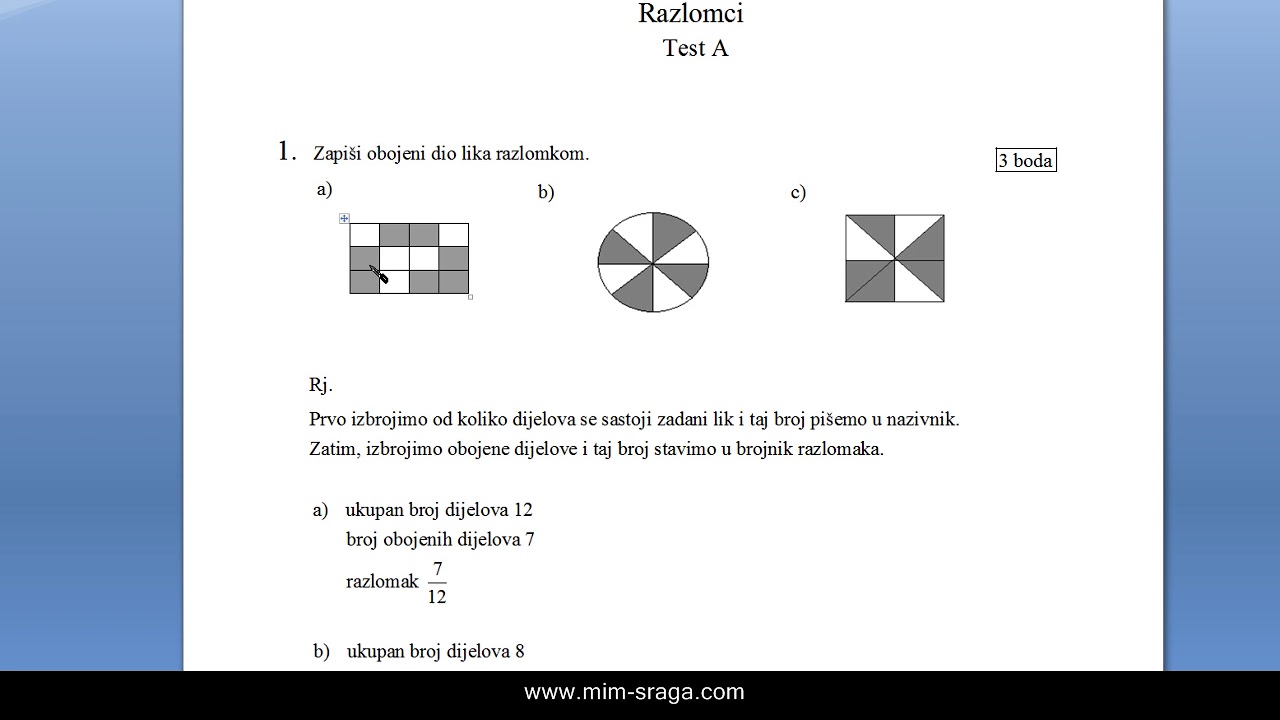 Matematika 5 - test A - zadaci + kompletna rješenja i postupak - YouTube