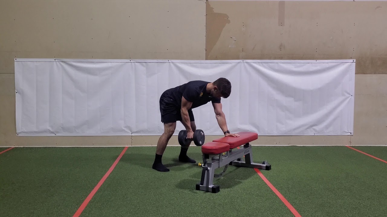 3 Point One Arm Dumbbell Row - YouTube