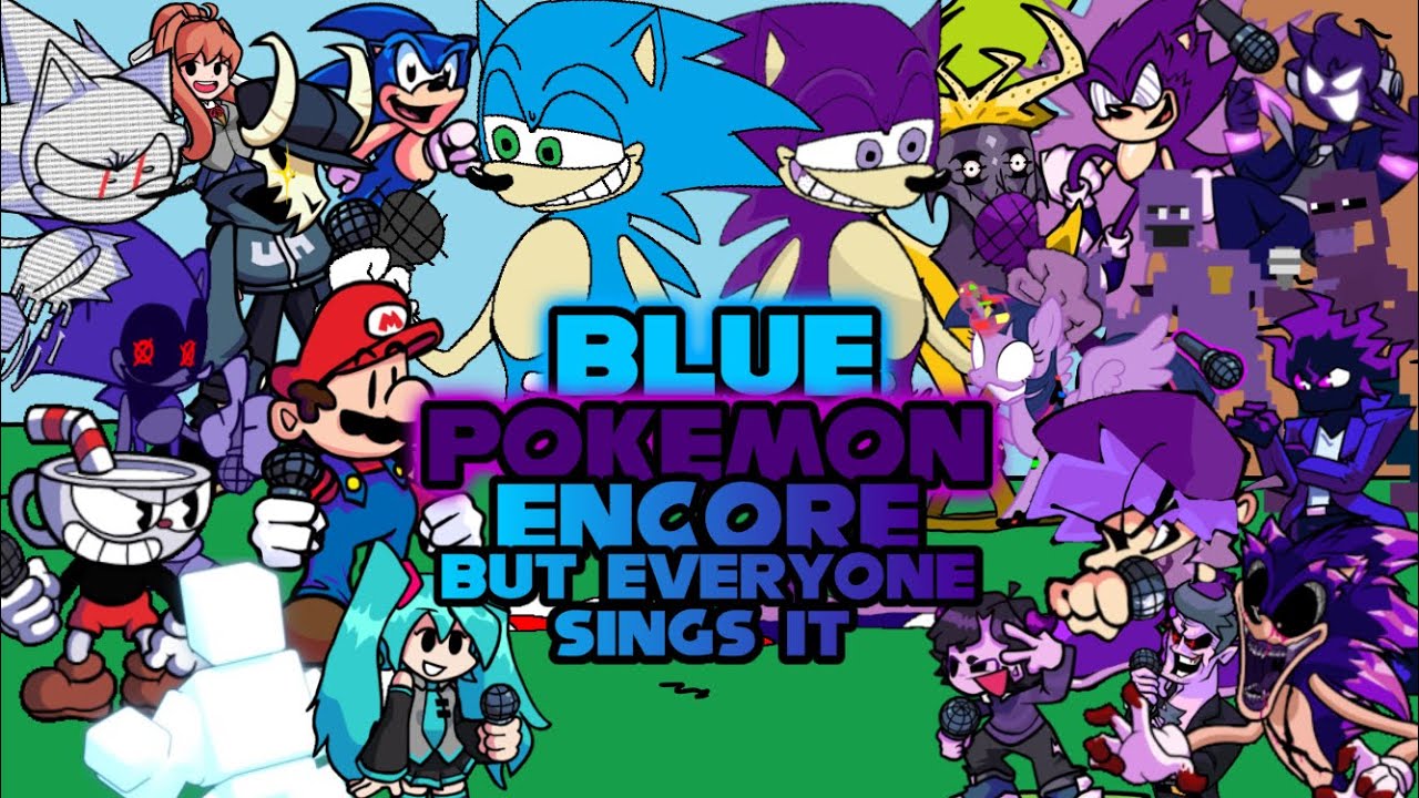 Blue Pokemon Encore But Every Turn a Different Character Sings🎶(Blue ...