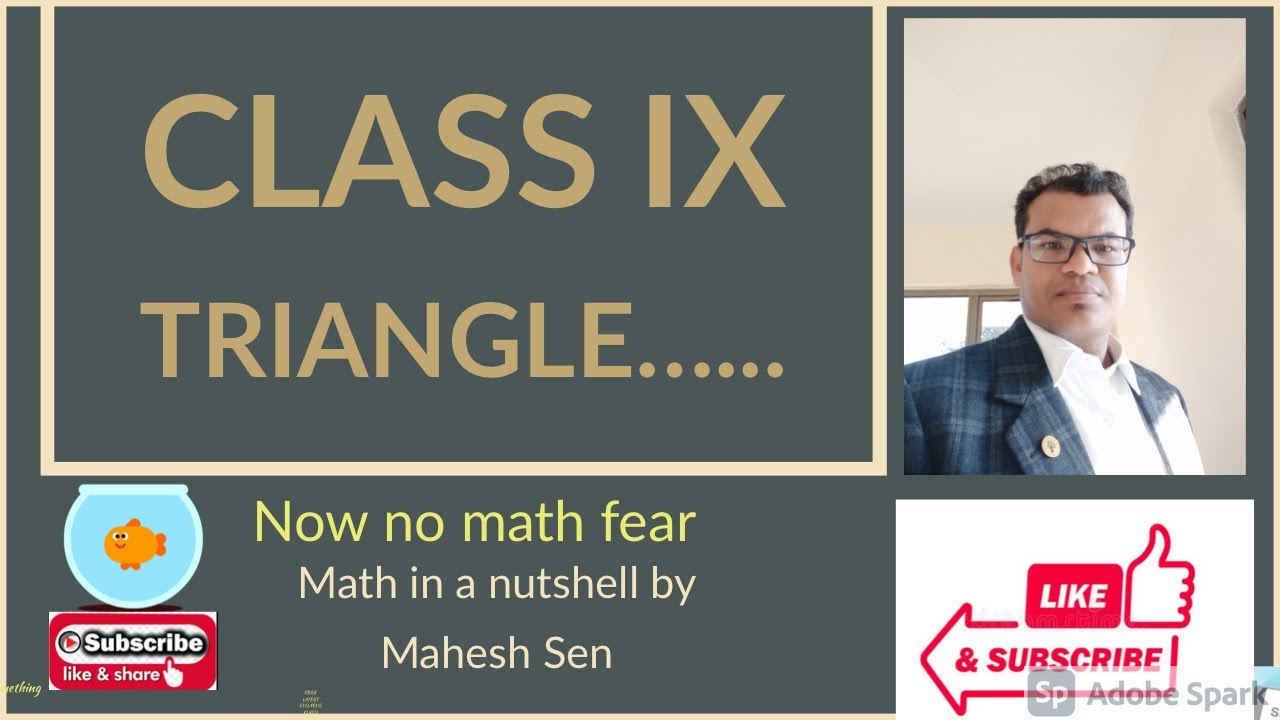 #Class IX# Triangle # In a triangle ABC , AB=AC and AB…. - YouTube