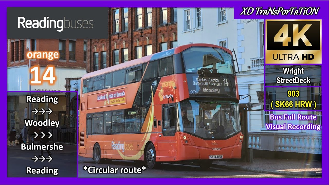 [Reading buses] orange 14 ~ Reading Station ⇄ Woodley *Circular Route ...