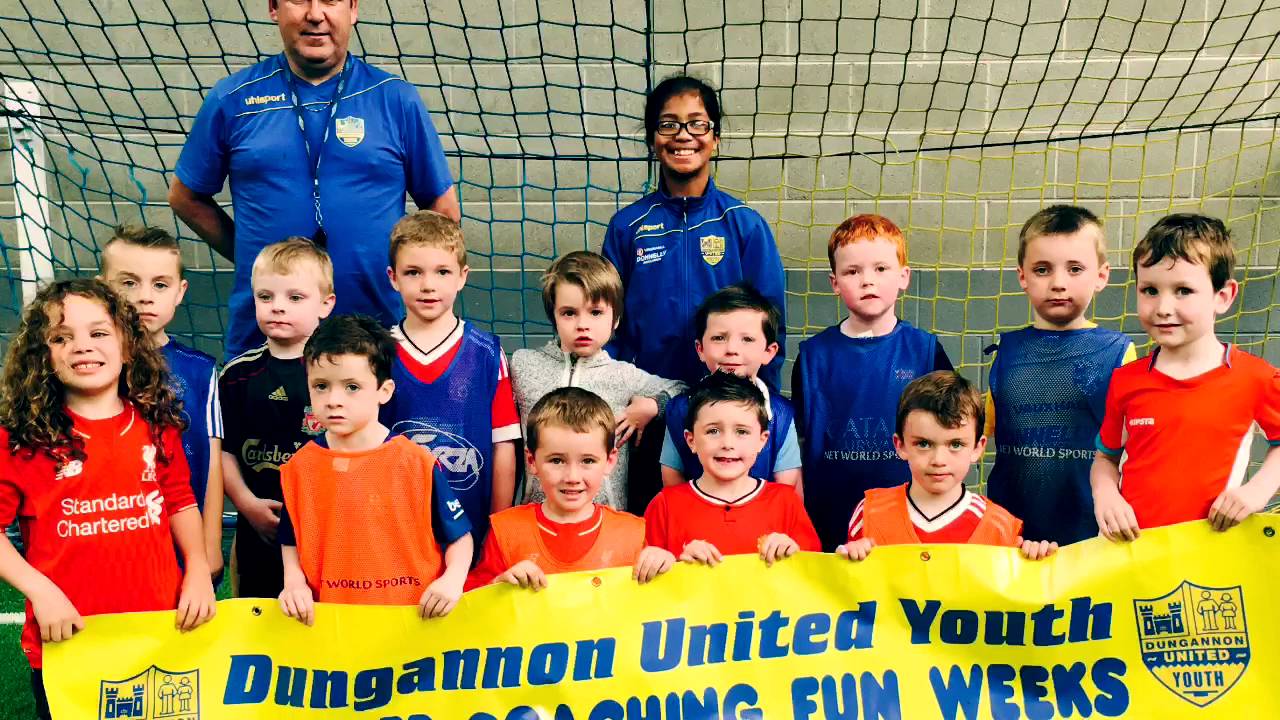 Dungannon United Youth Football Fun Week - YouTube
