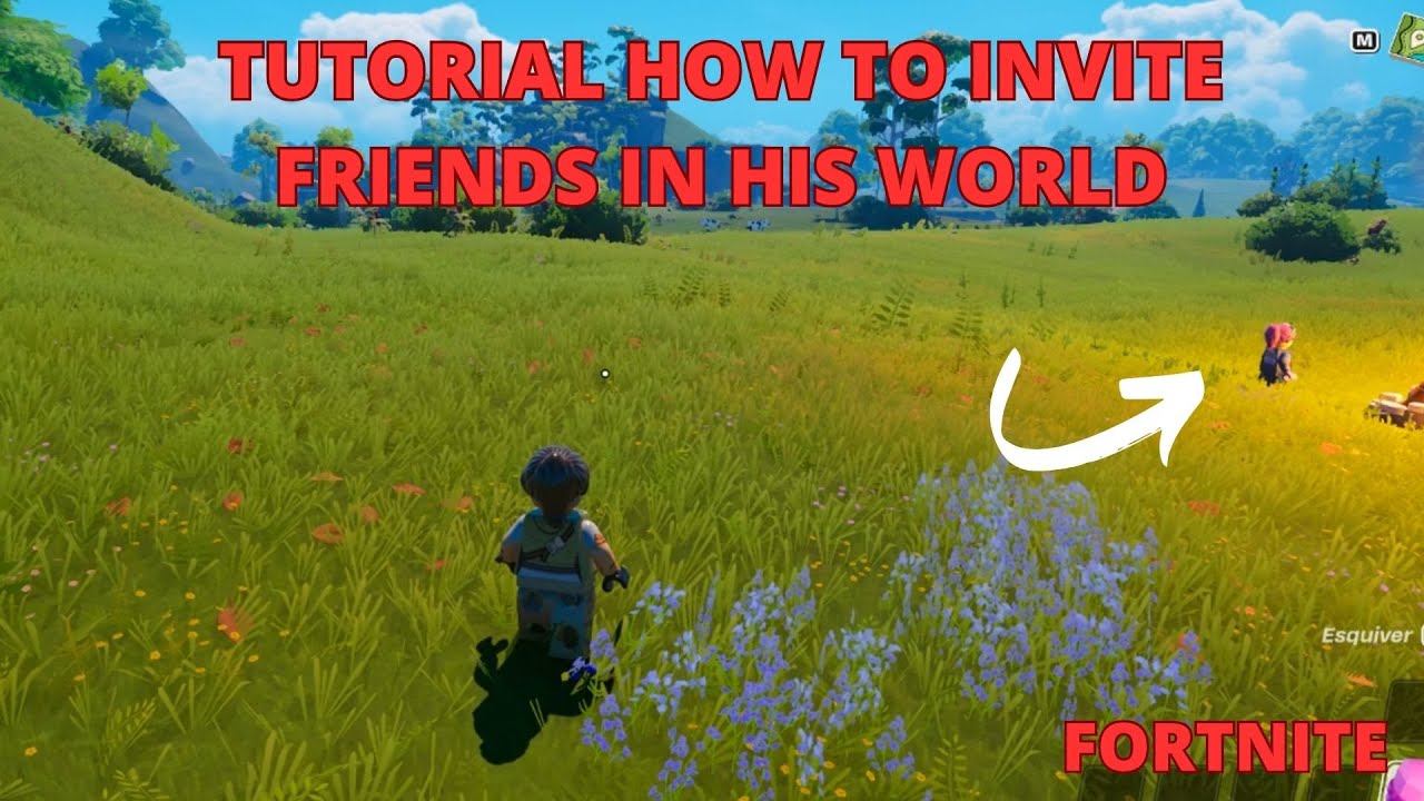 TUTORIAL HOW TO INVITE FRIENDS TO YOUR WORLD ON FORTNITE LEGO ...