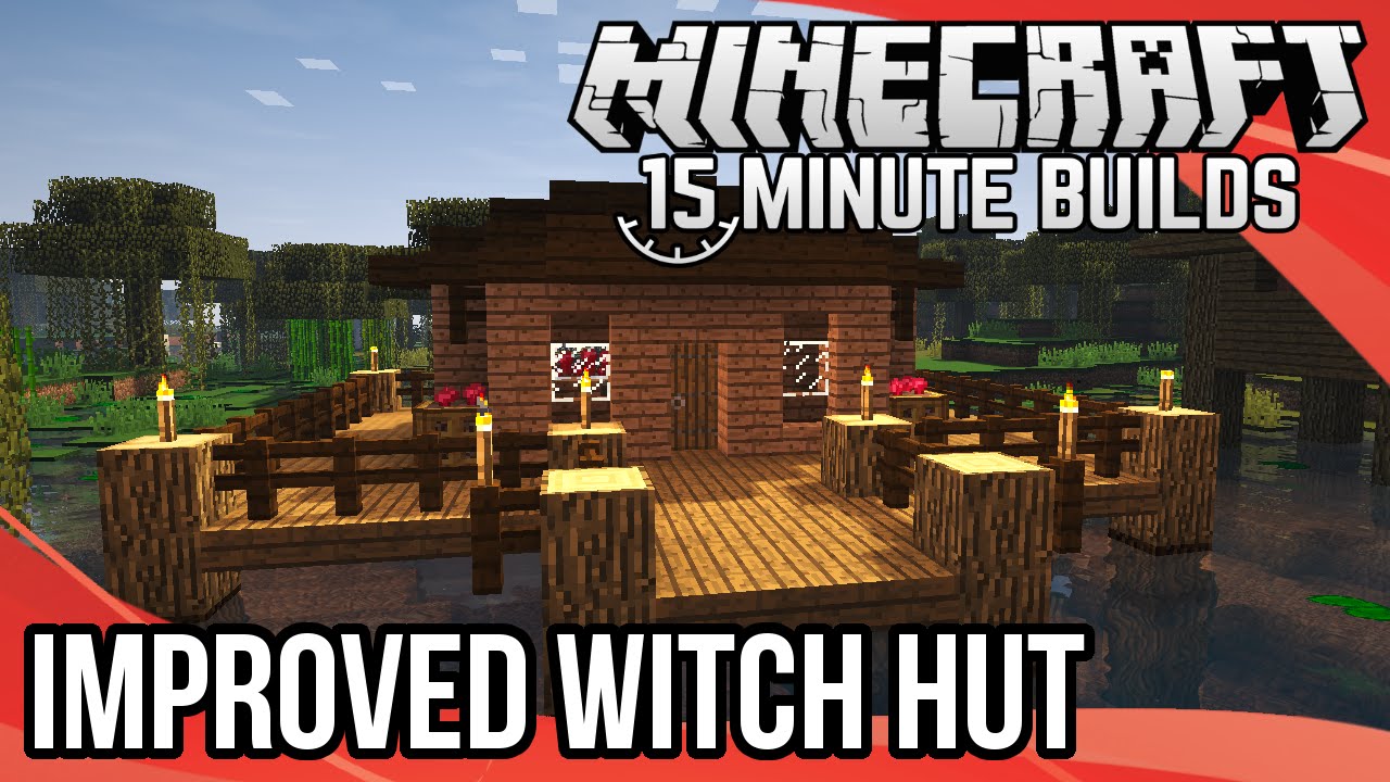 Minecraft 15-Minute Builds: Improved Witch Hut - YouTube