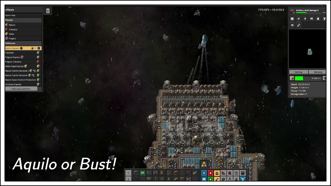 Can we make It to Aquilo - Factorio Space Age - YouTube