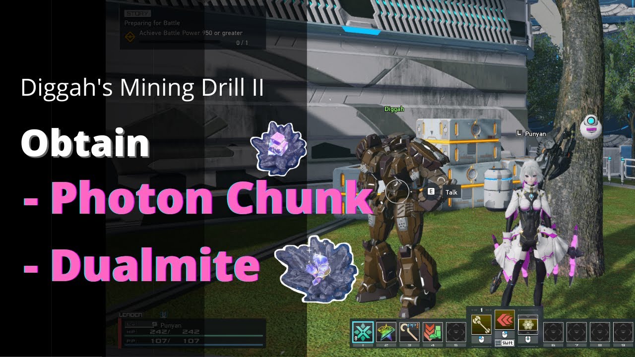 [PSO2 NGS] Diggah's Mining Drill II - Obtain Photon Chunk and Dualmite ...