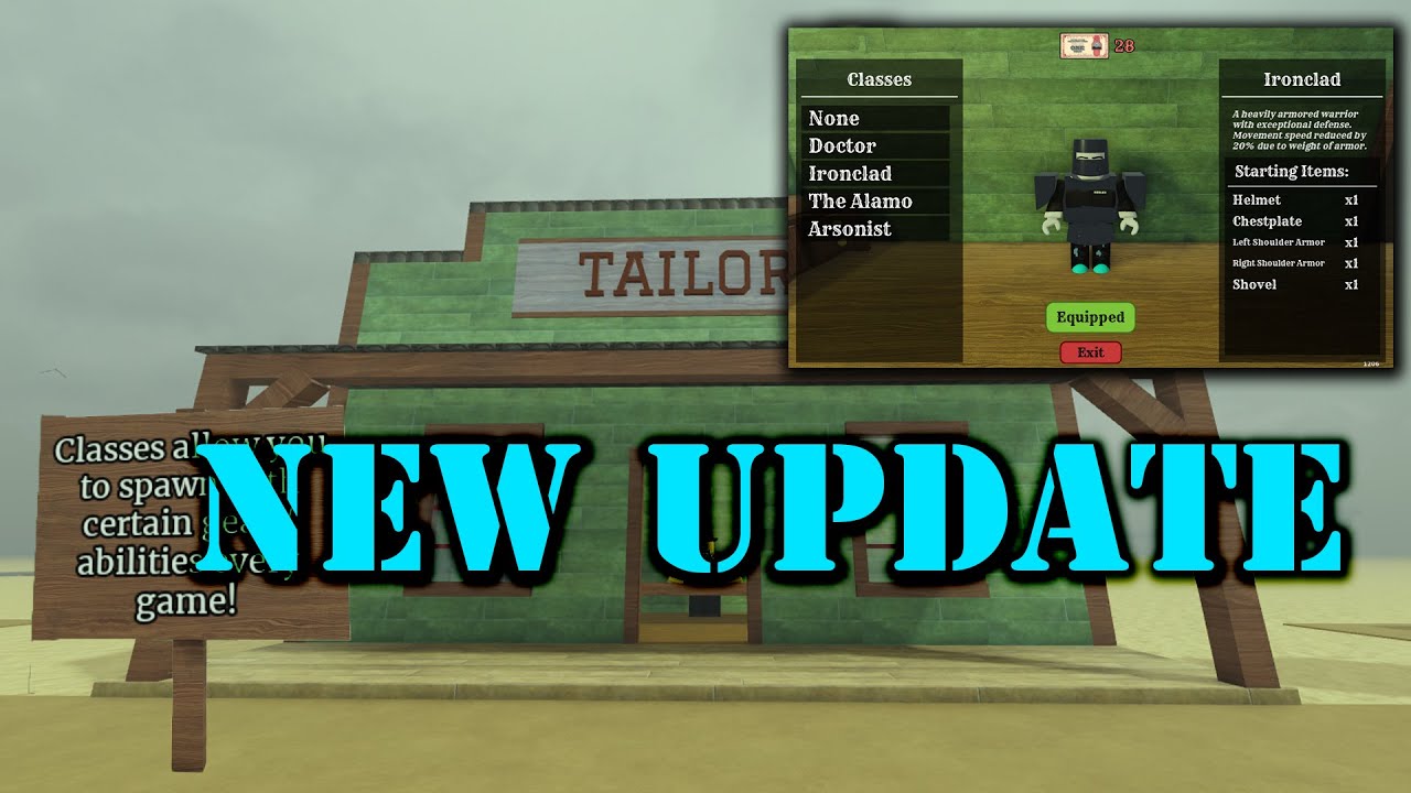 Newest update Dead rails new class selection,and many more - YouTube