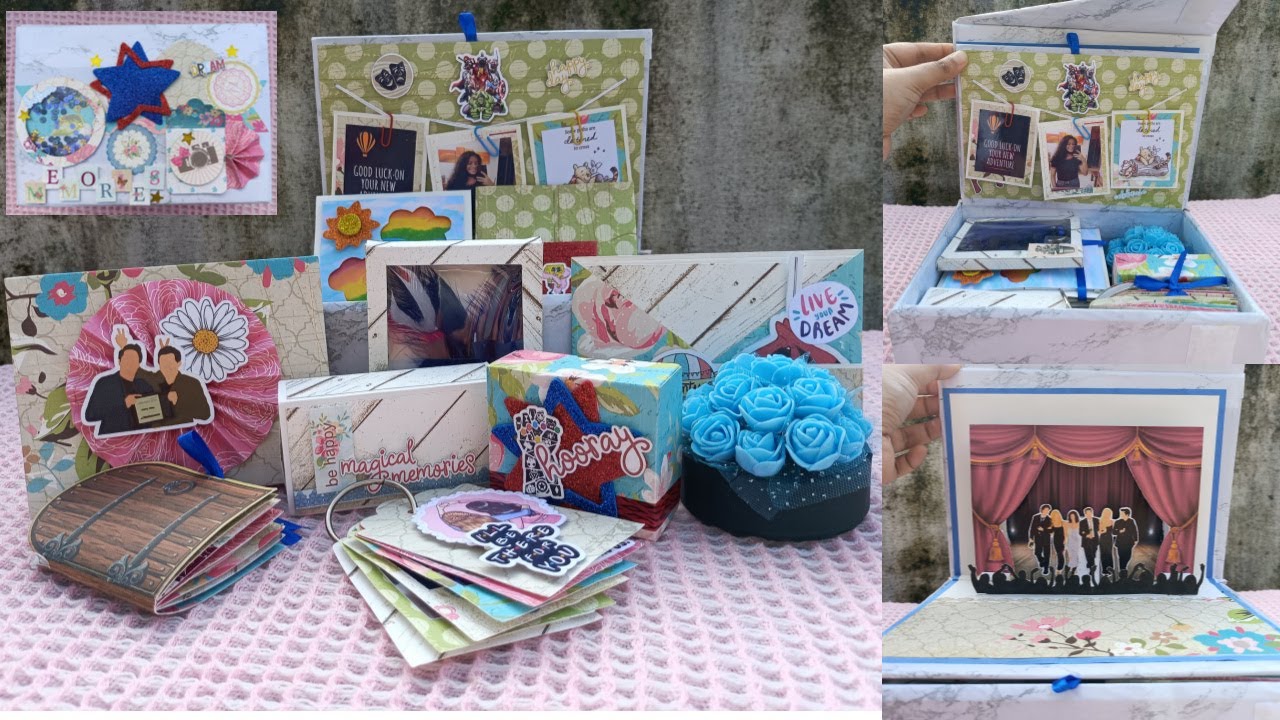 Gift Box for farewell | Handmade Memory Box | Handmade Farewell Gift ...