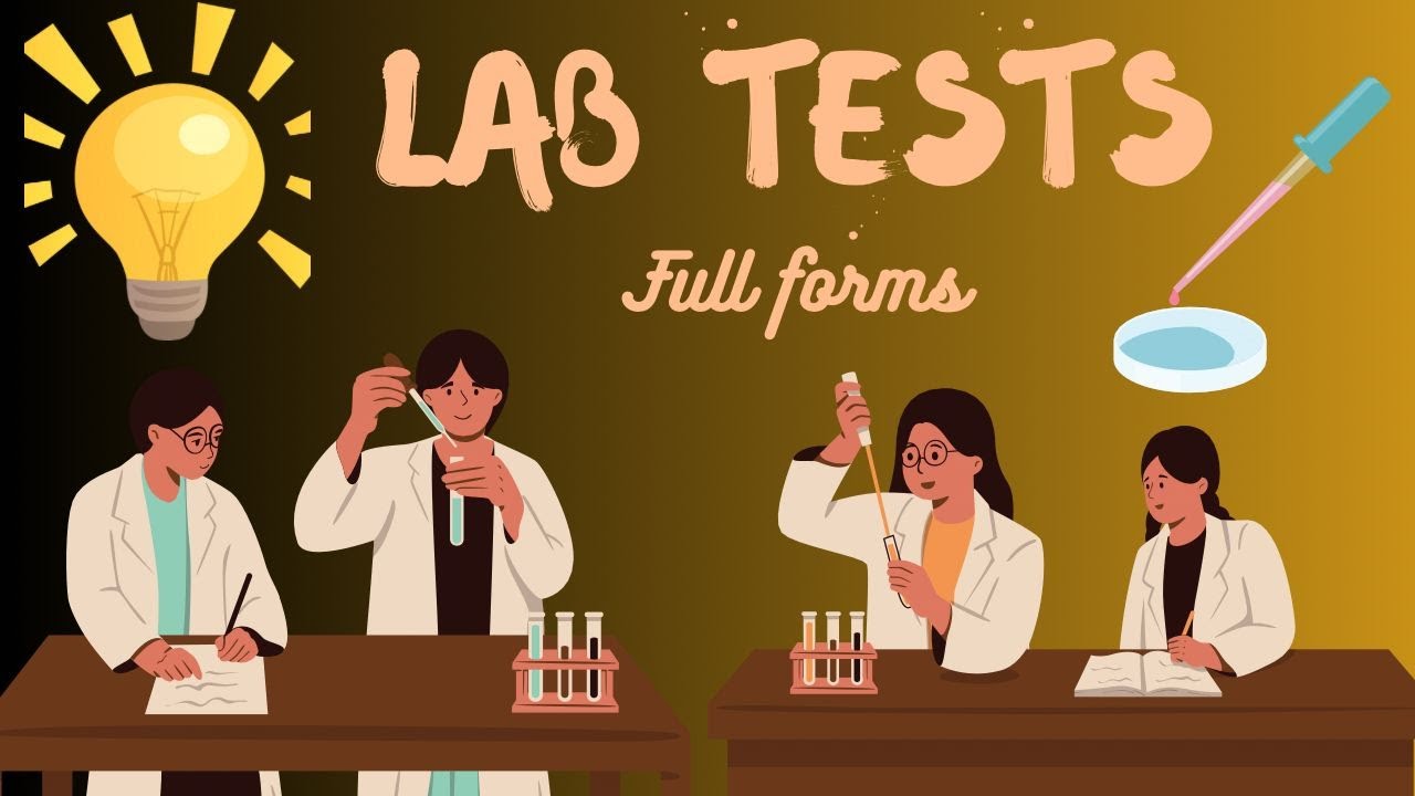 Lab tests-full forms - YouTube