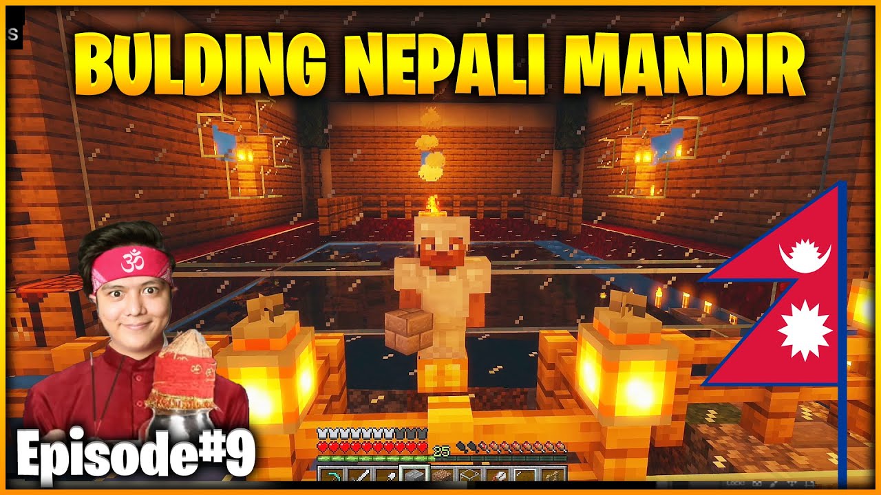 BUILDING TEMPLE IN MY RAGO WORLD MINECRAFT | EP#9 | MR JUNIOR - YouTube