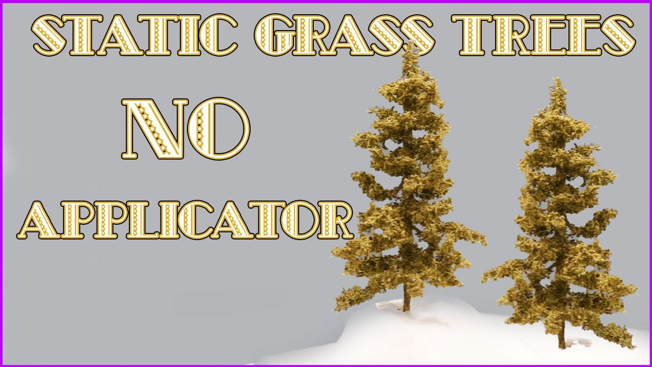 Static Grass Tree No Applicator needed DIY Model Making Craft - YouTube