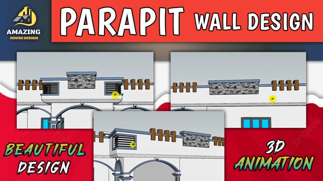 Parapet Designs | Wall Parapet Design | Terrace wall Design - YouTube