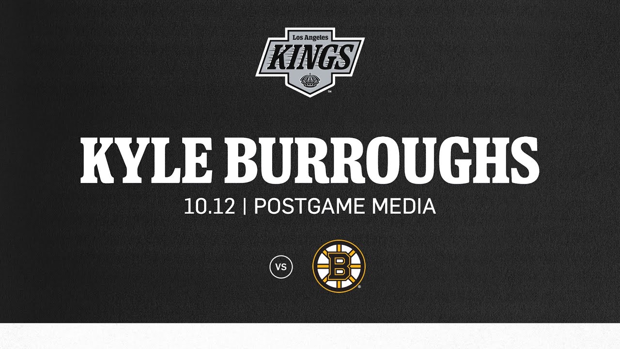 Defenseman Kyle Burroughs | 10.12 LA Kings fall to Boston Bruins in ...