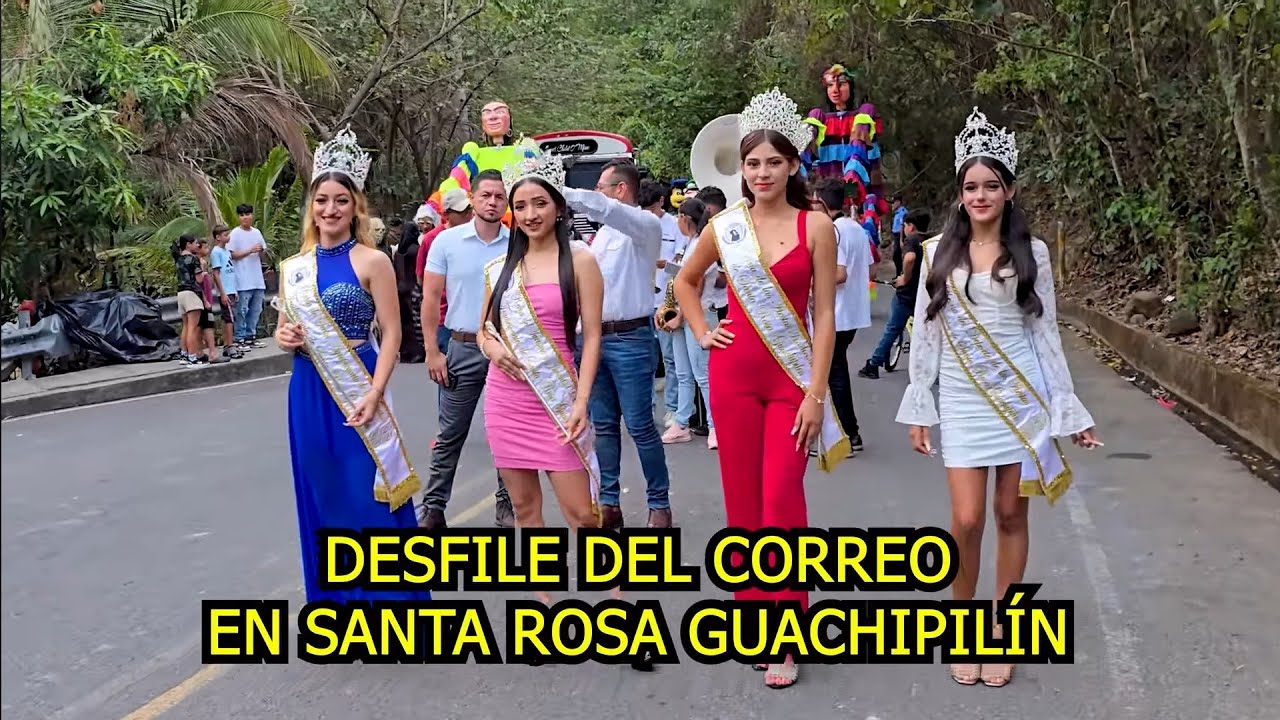 Desfile en Las Fiestas de Santa Rosa Guachipilín en Santa Ana, EL ...