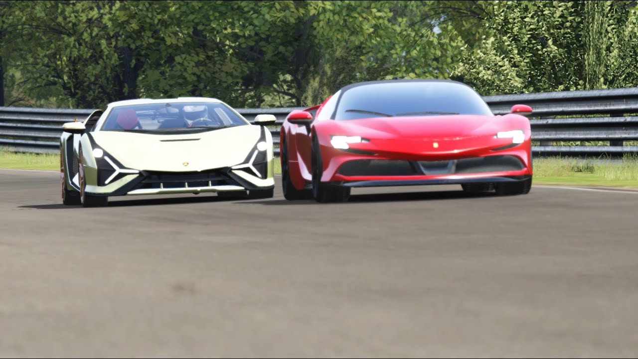 Lamborghini Sian vs Ferrari SF90 Stradale at Nordschleife - YouTube
