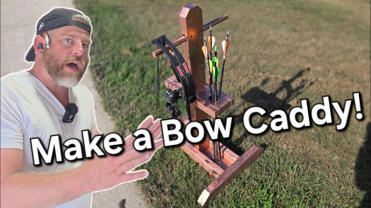 Perfect Bow Caddy using scrap wood! - YouTube
