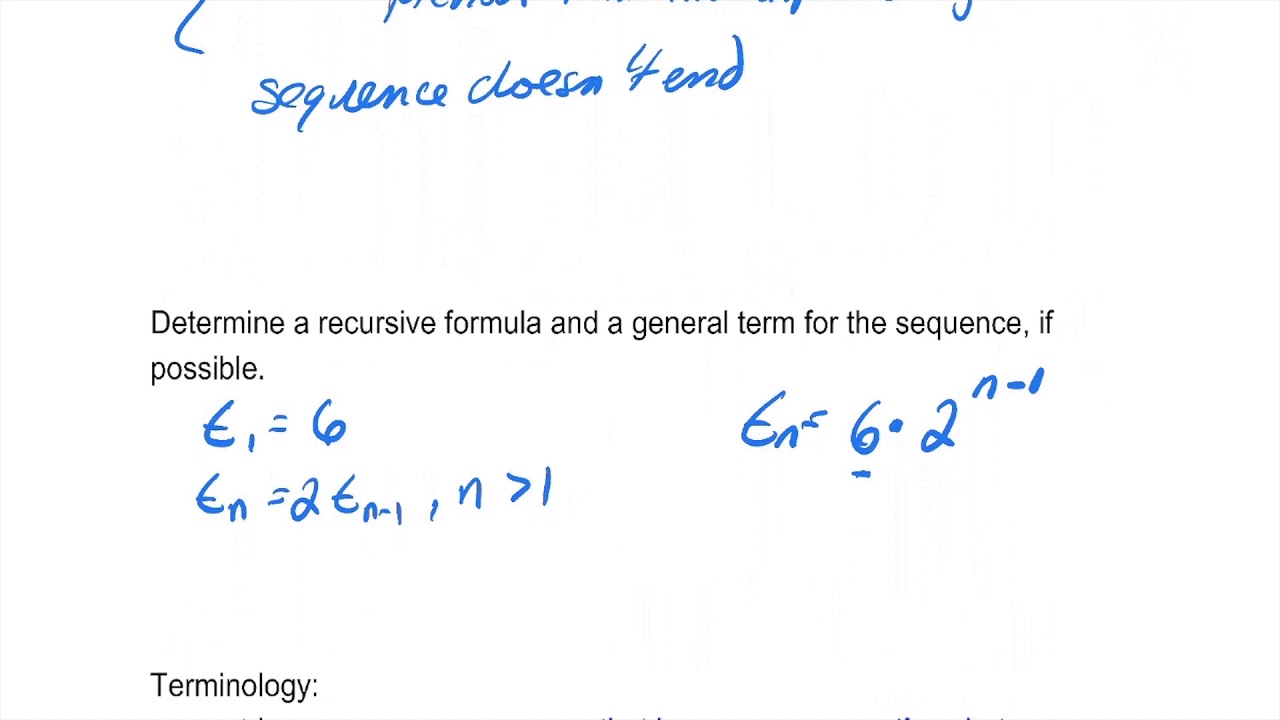MCR3U: Unit6.5 - Geometric Sequences - YouTube
