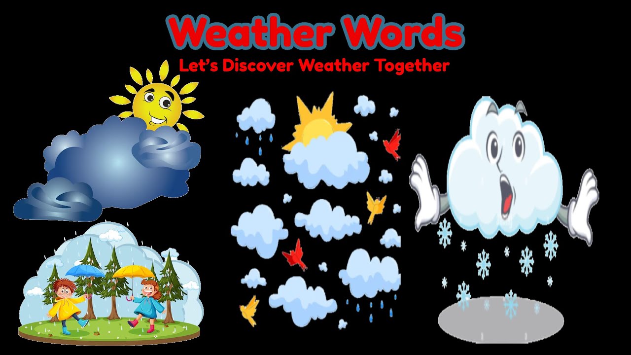 Weather Words for Kids 🌦️ Learn About Sunny, Rainy, Snowy & More! | Fun ...