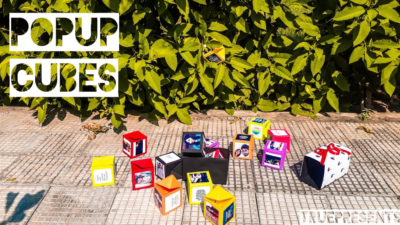 POP UP CUBES IN A BOX | JUMPING CUBES | SURPRISE BOX | #popupcubes # ...