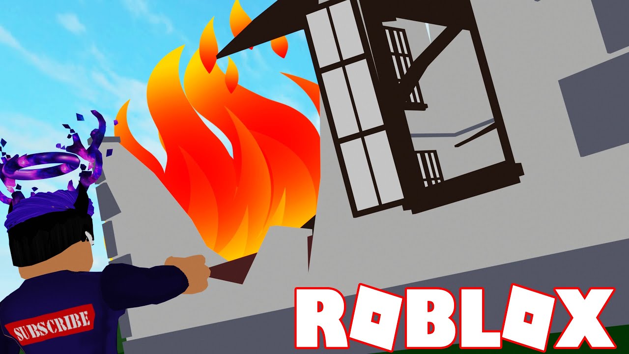 ROBLOX FLAMETHROWER SIMULATOR! / I Burnt Down Someone's HOUSE!!! - YouTube