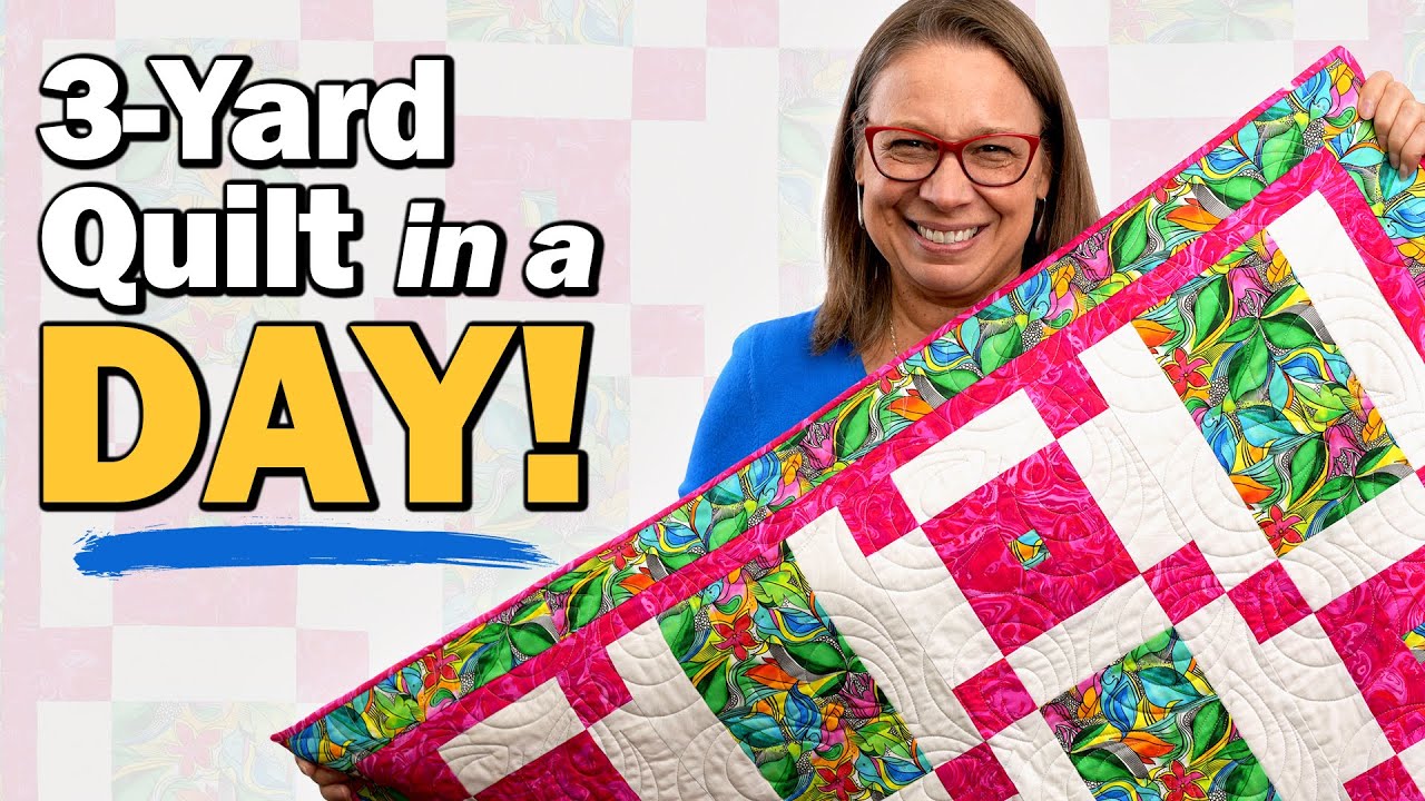 Fast & Easy One Day Quilt! - Sew Along with Fran - YouTube