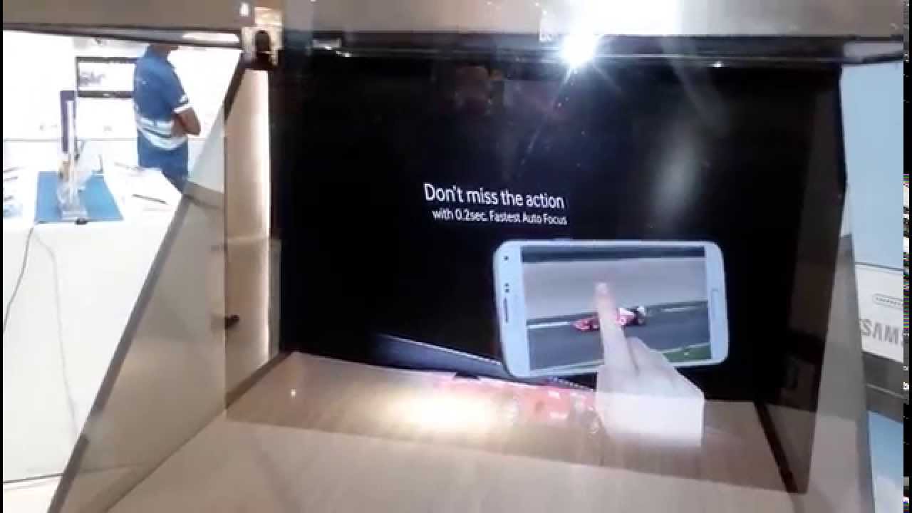 SAMSUNG HOLOGRAPHIC ADVERTISING - YouTube
