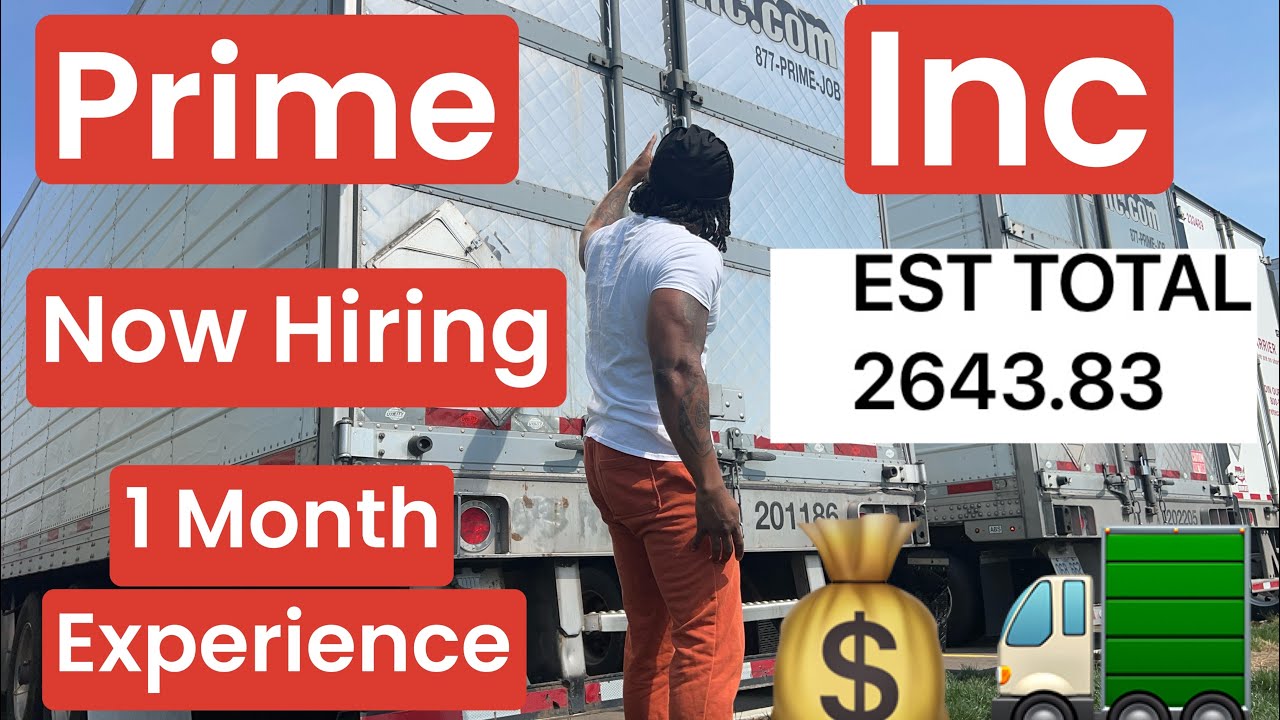 Prime Inc Rates Up⁉️Prime Inc Hiring 1 Month Experience⁉️Prime Inc Load ...