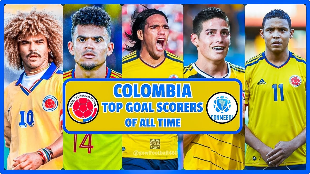COLOMBIA All Time Top Goals Scorers (GOWL FOOTBALL) Football National ...