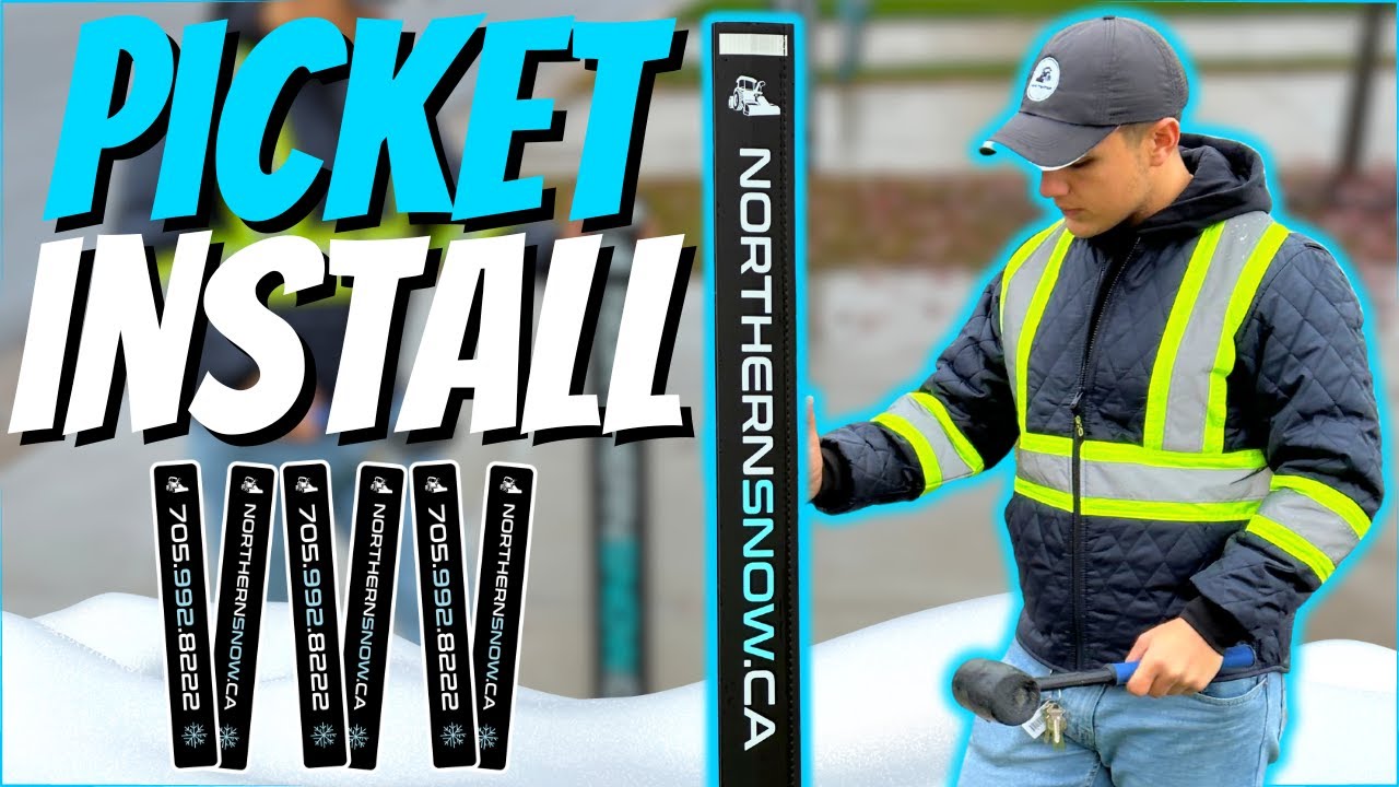 Installing Our Brand NEW Snow Stakes - YouTube