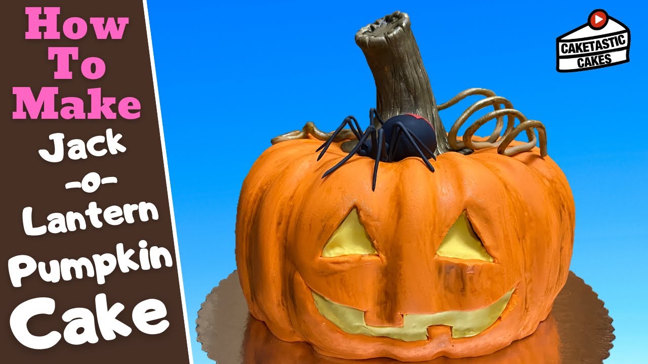 Halloween Cake Tutorial - How to Make Pumpkin Cake Decorating for ...
