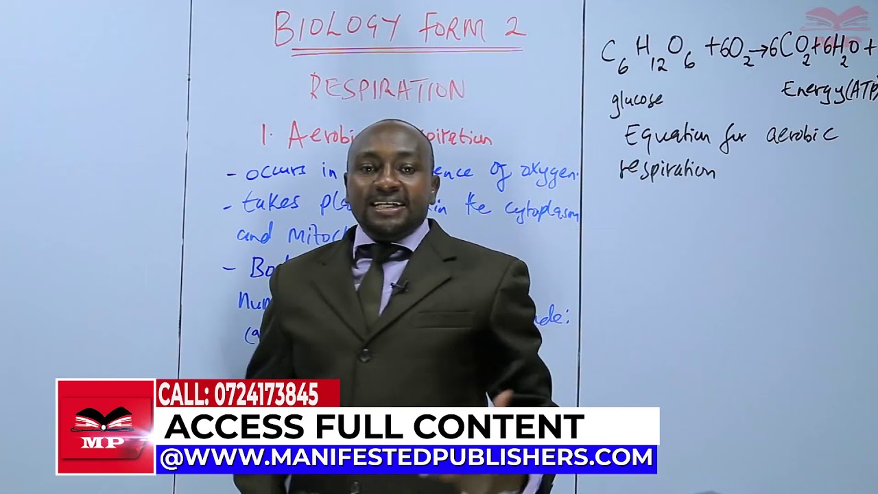 KCSE - BIOLOGY FORM 2 RESPIRATION - YouTube