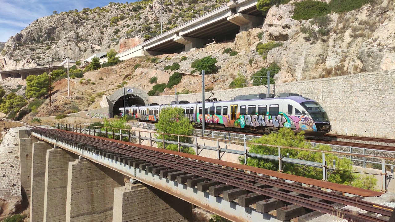 Trainspotting at Kakia Skala, Attica, Greece [4K 60 FPS] - YouTube