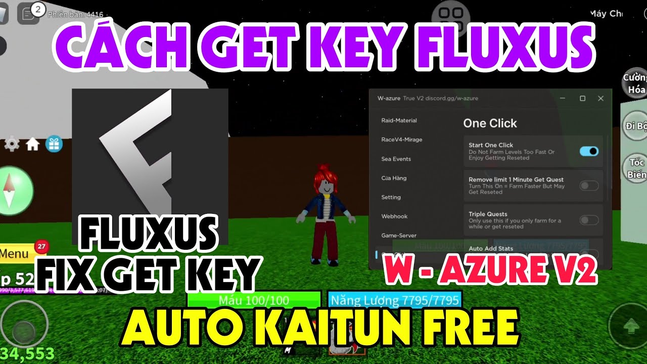 HACK ROBLOX FLUXUS FIX GET KEY MỚI NHẤT VÀ SCRIPT PAID FREE NGON NHẤT ...
