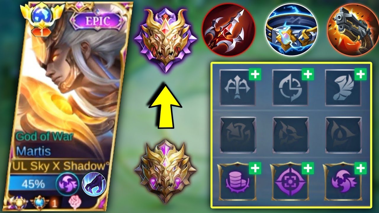 TOP GLOBAL MARTIS SET EMBLEM AND NEW BUILD META 2023 | NEW MARTIS BEST ...