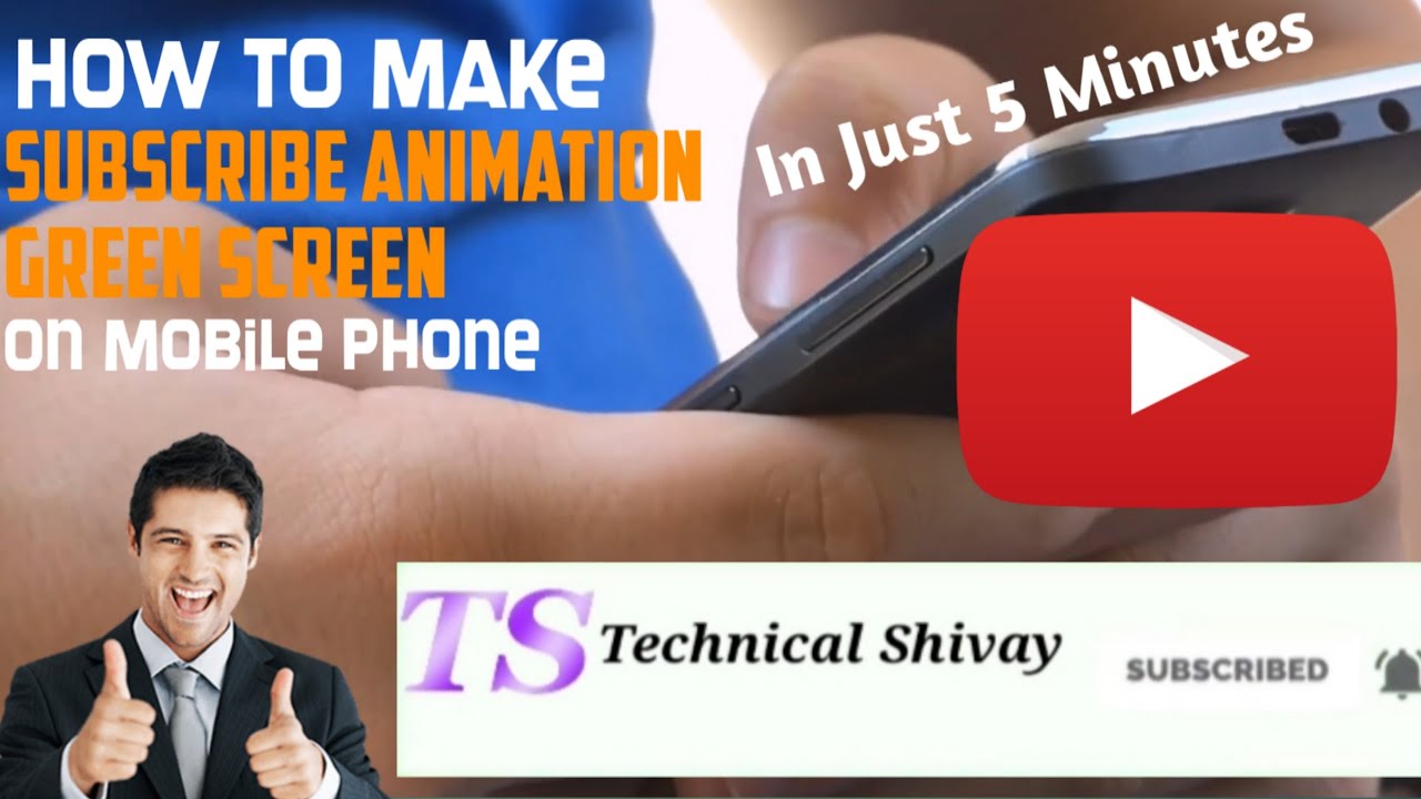 How to Make subscribe animation | Mobile Phone se Subscribe ANIMATION ...