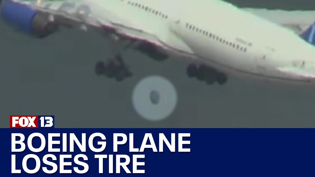 Tire falls off Boeing plane, hits car below | FOX 13 Seattle - YouTube