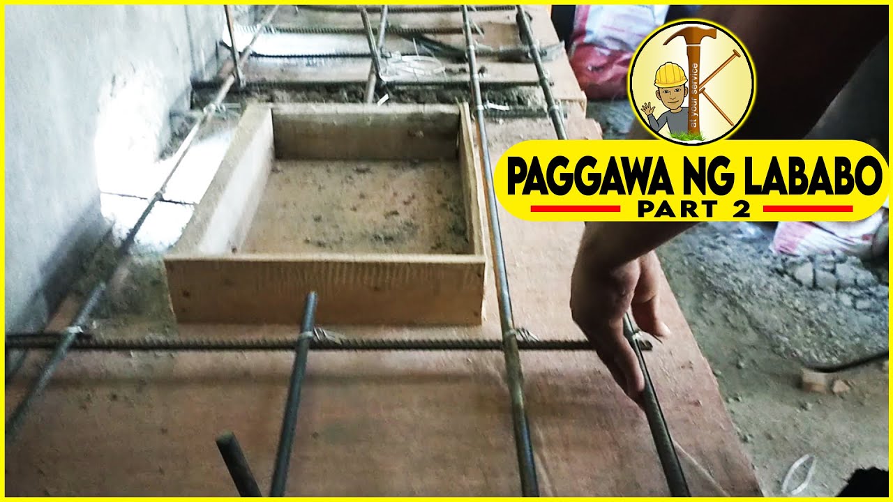 PAANO GUMAWA NG LABABO - Part 2 | PAGKABIT NG BAKAL AT PAGSEMENTO ...