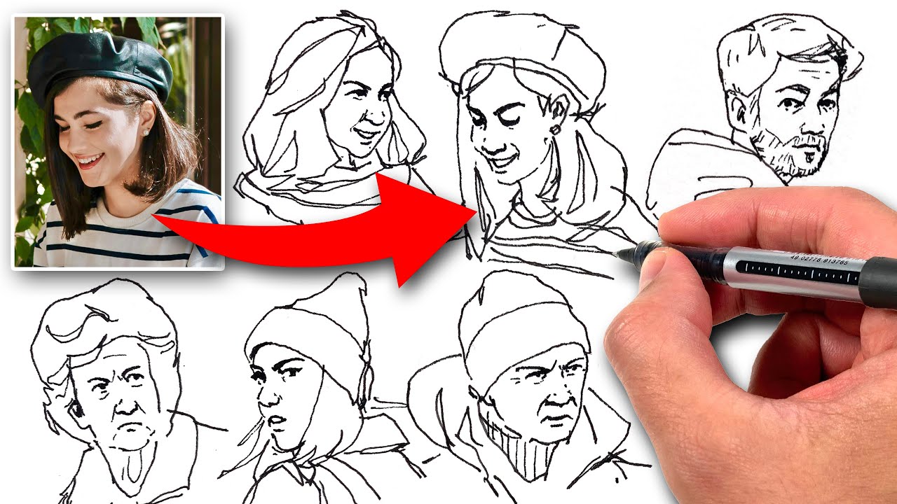 How To SIMPLIFY SMALL FACES - Easy Sketching Steps! - YouTube