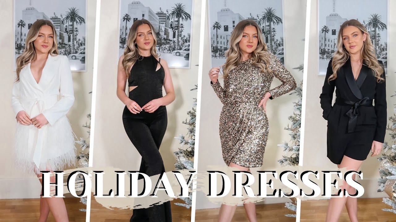 HOLIDAY FASHION HAUL | Festive & Sparkly Pieces You Need! - YouTube