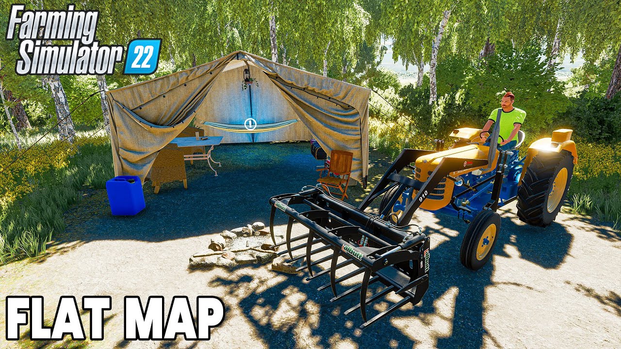 Starting a Farm with 0$ on FLAT MAP - Farming Simulator 22 - YouTube
