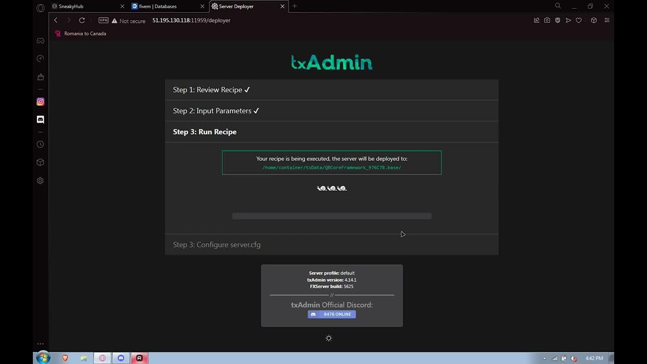 Full txadmin setup on fivem server (Tutorial) , hosted on sneakyhub - YouTube