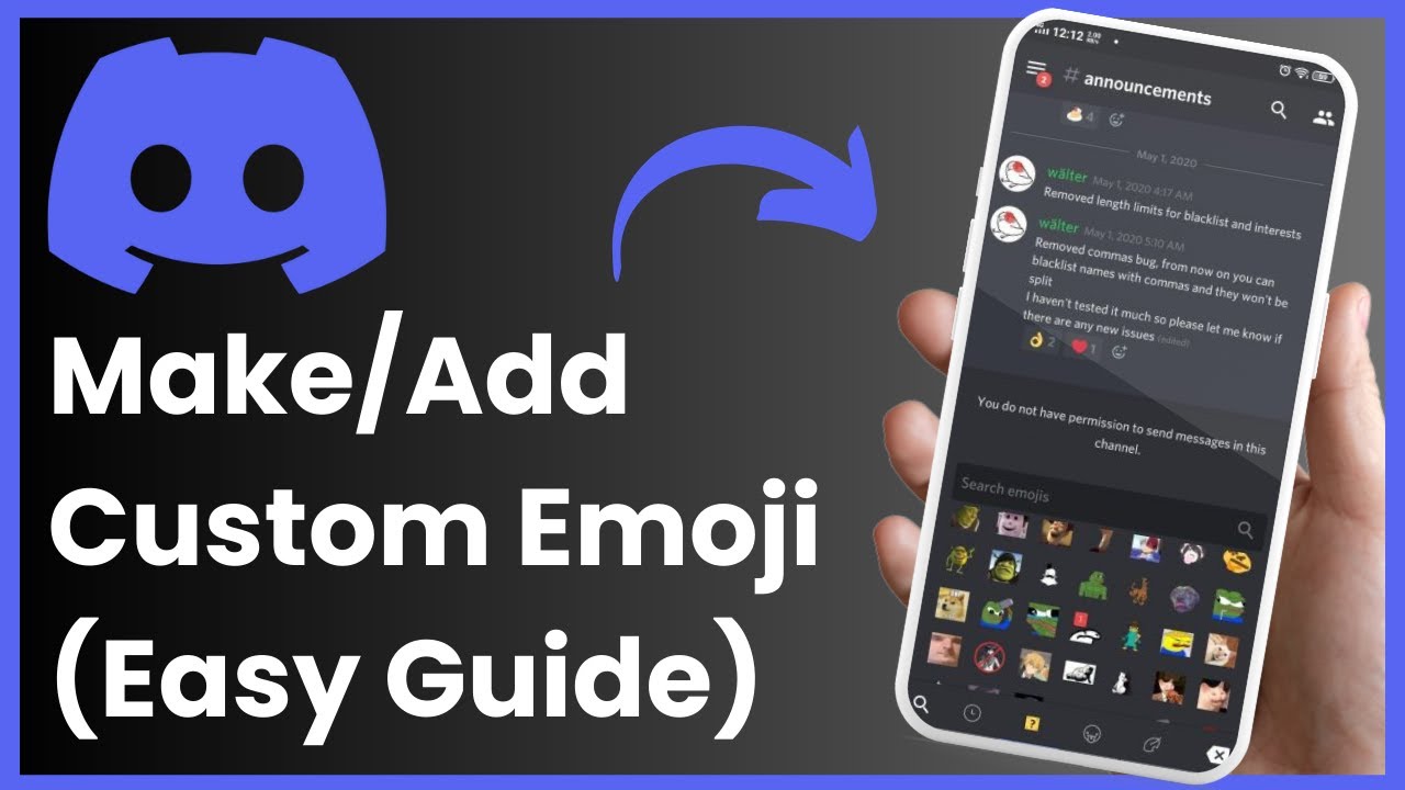 How to Make Custom Emojis on Discord Mobile ! - YouTube