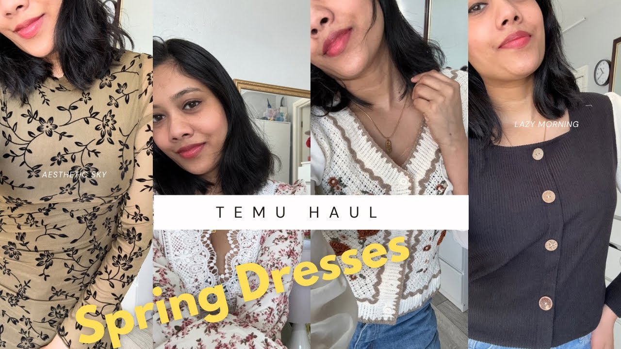 Fresh finds for spring! 🌸 TEMU dress haul – budget-friendly, stylish # ...