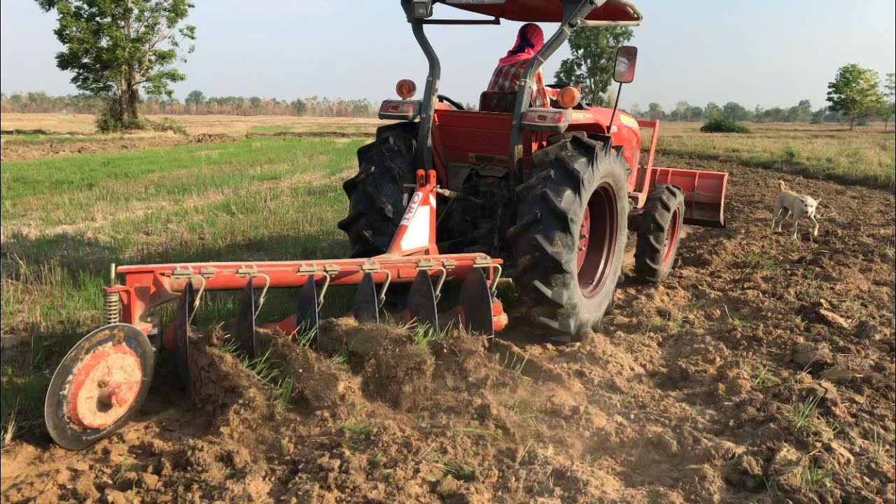 ไถดะนาแห้ง Kubota L5018 Youtube