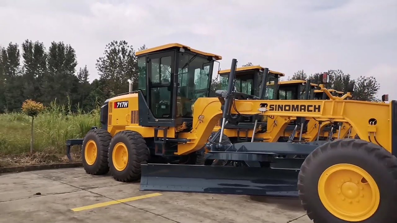 Sinomach Motor Grader in Fast Beat - YouTube