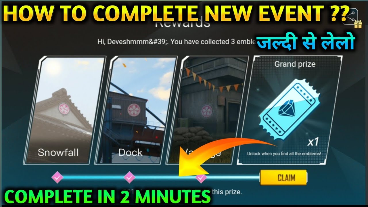 HOW TO COMPLETE NEW EVENT FREE FIRE TODAY || HOW TO PLAY NEW MODE FREE ...