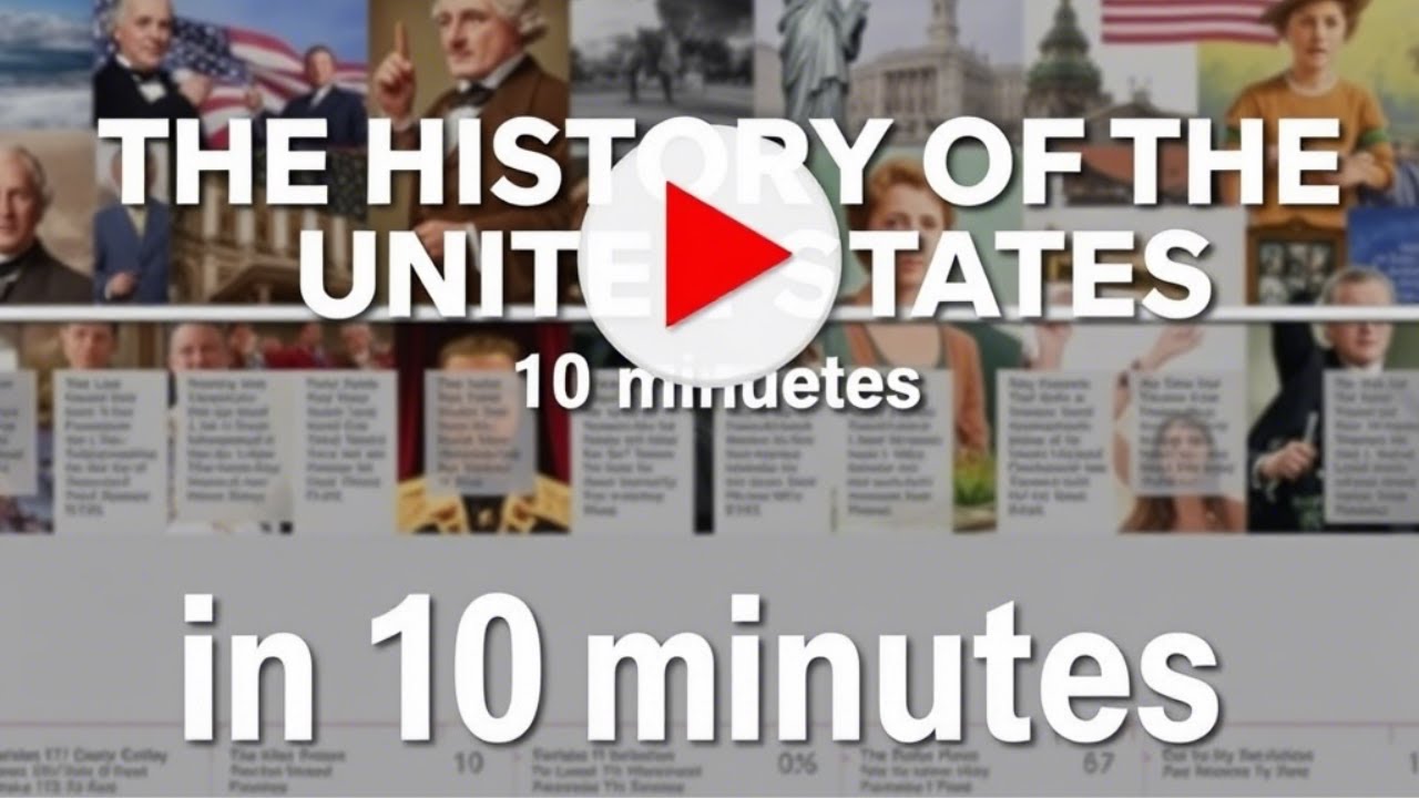 The History Of the UNITED STATES in 10 minutes - YouTube
