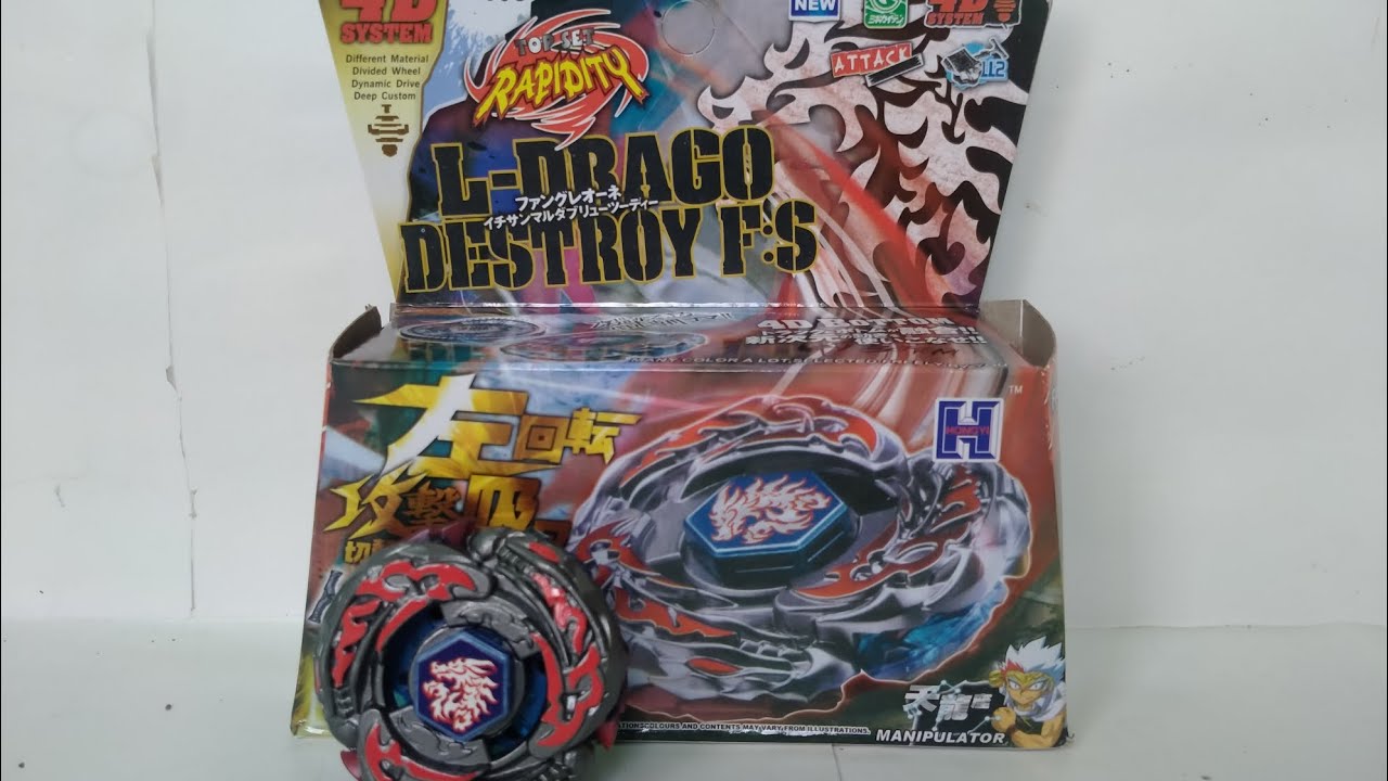 Con quay (Beyblade Metal Fury): L-Drago Destroy (hàng fake) - YouTube